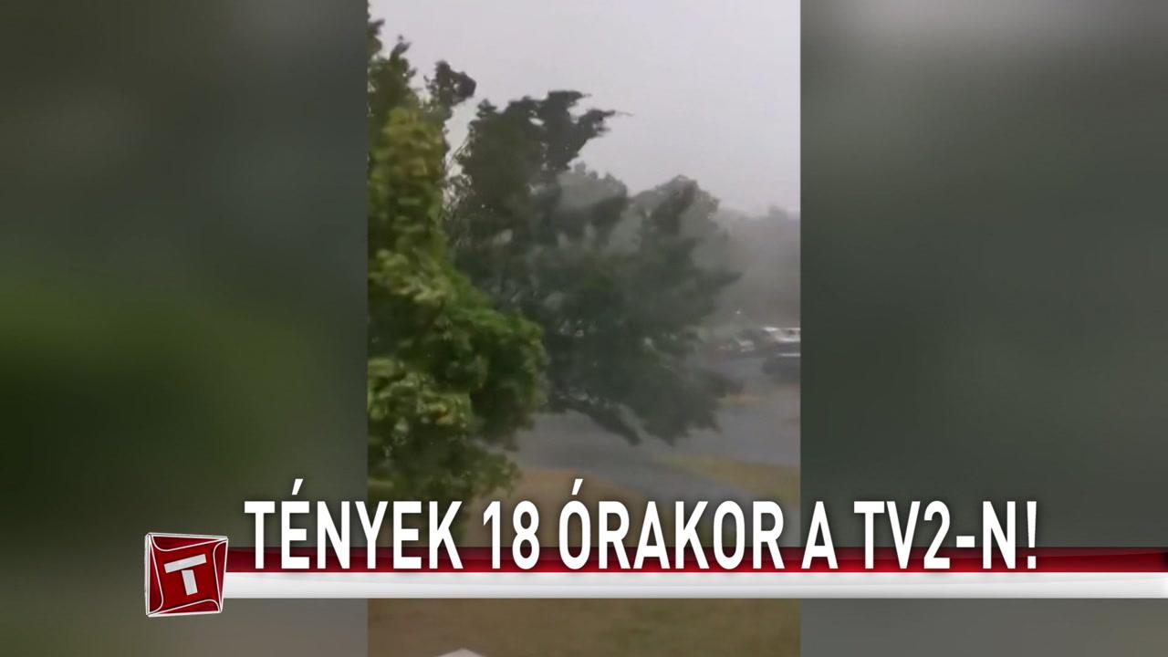 Orkán erejű szél pusztított, kidőlő fába rohant egy autós - Tények 18.00 Orkán erejű szél pusztított, kidőlő fába rohant egy autós - Tények 18.00